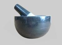 China Deep Marble Grinding Bowl Convenient High Durability For Creating Pastes for sale