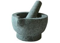China Professional Stone Mortar And Pestle With Special Design Pouring Lip for sale