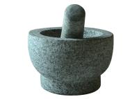 China Professional Stone Mortar And Pestle With Special Design Pouring Lip for sale
