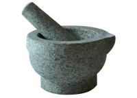 China Professional Stone Mortar And Pestle With Special Design Pouring Lip for sale