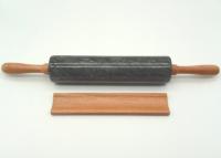 China Smooth Surface Stone Rolling Pin , Noodle Rolling Pin  Hand Burnishing for sale