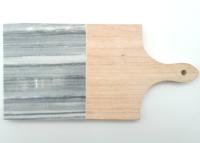 China Cheese Chopping Stone Placemats , Rectangle Wooden Marble Cutting Board for sale