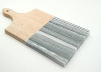 China Cheese Chopping Stone Placemats , Rectangle Wooden Marble Cutting Board for sale