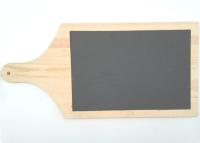 China Wooden Stone Placemats , Slate Cheese Plate Set Natural Color Durable for sale