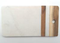 China Customized Stone Placemats Rectangular Marble Acacia Wood Cutting Boards for sale