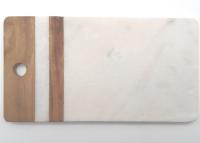 China Customized Stone Placemats Rectangular Marble Acacia Wood Cutting Boards for sale