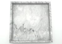 China Decorative Square Serving Tray White With Vein Durable Moisture Resistant for sale