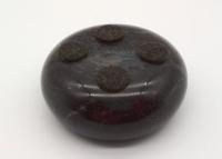 China 7.8cm X 3cm Black Marble Candle Jars Good High Temperature Resistance for sale