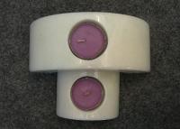 China Set 2 Natural Stone Candle Holders Hand Made Material Solid Marble Material for sale