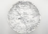 China Grey Stone Serving Bowl , Table Decorative Stone Bowl Natural Solid Marble for sale