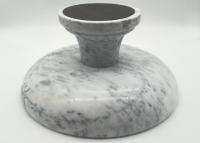 China Grey Stone Serving Bowl , Table Decorative Stone Bowl Natural Solid Marble for sale
