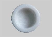 China White Marble Stone Tealight Candle Holders Round Shape For Home Decoration for sale