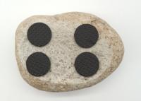 China Natural River Stone Candle Holders , Stone Tea Light Holder Backside With Pads for sale