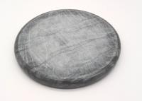 China Hotel Natural Round Marble Serving Tray Black Polished Environment Friendly for sale