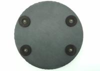 China Natural Edge Slate Serving Tray Round Shape Diameter 22cm For Kitchen for sale