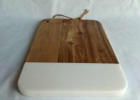 China Marble Acacia Wood Kitchen Stone Placemats Rectangular Shape for sale