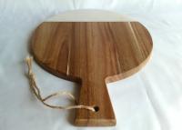China Marble Acacia Wood Household Stone Placemats Paddle Shape for sale