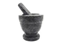 China Marble Stone Mortar And Pestle Kitchen Item Convenient Easy Cleaning for sale
