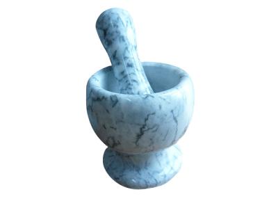 China Kitchen Cookware Stone Mortar And Pestle Outside Polished Damp Proof for sale