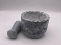 China Anti Slip Scratch Resistant Bottom Stone Mortar And Pestle for sale