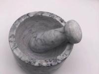 China Anti Slip Scratch Resistant Bottom Stone Mortar And Pestle for sale