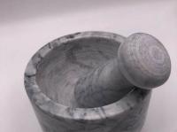 China Anti Slip Scratch Resistant Bottom Stone Mortar And Pestle for sale