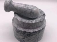 China Anti Slip Scratch Resistant Bottom Stone Mortar And Pestle for sale