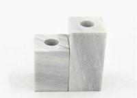 China 100% Natural marble 5x5x7cm Stone Candle Holders for sale