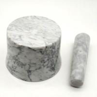 China Marble Mortar And Pestle Set Herb Spice Mixing Grinding Pounding Medicine Jar for sale