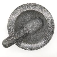 China Granite Stone Pestle And Mortar Set polished Herb Tools for sale