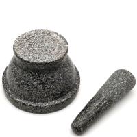 China Granite Stone Pestle And Mortar Set polished Herb Tools for sale