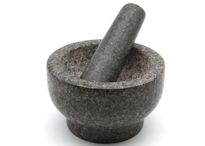China Kitchen Tool Granite Stone Mortar And Pestle Handmade Crush Spices Garlic for sale