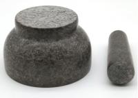 China Kitchen Tool Granite Stone Mortar And Pestle Handmade Crush Spices Garlic for sale