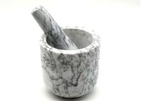 China Marble Stone Mortar And Pestle Crush Spices Garlic Herb Spice Grinder for sale