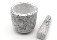 China Marble Stone Mortar And Pestle Crush Spices Garlic Herb Spice Grinder for sale