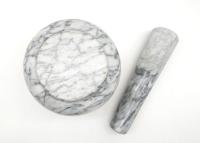 China Marble Stone Mortar And Pestle Crush Spices Garlic Herb Spice Grinder for sale