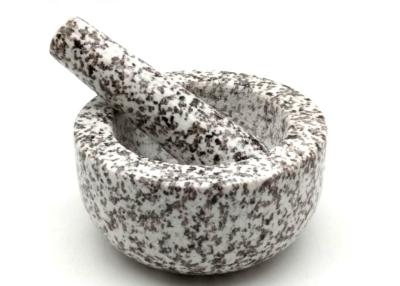 China Food Grade Granite Stone Mortar And Pestle Pill Crushing Medicine Grinder Set for sale