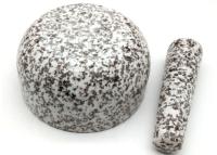 China Food Grade Granite Stone Mortar And Pestle Pill Crushing Medicine Grinder Set for sale
