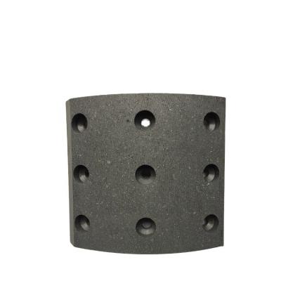 China Non-asbestos Brake Lining for Truck EQ153 194.2x180x17.5mm Long-lasting for sale