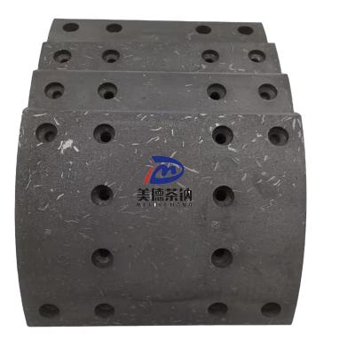 China Truck Brake Lining WF3502407D01A-12 Non-Asbestos 10 pcs for Replace Repair for sale