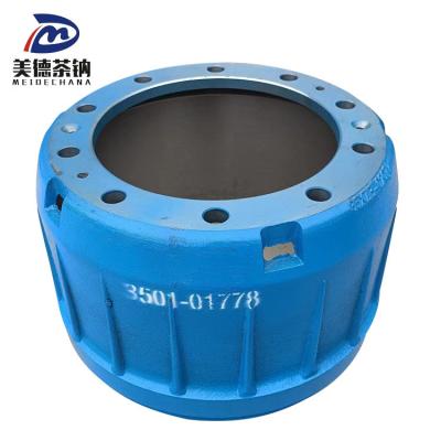 China Rear Brake Drum 3501-01778 for Yutong Zhongtong Kinglong Bus Steel Replacement for sale