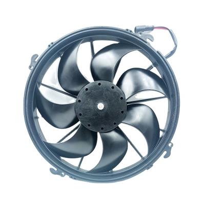 China Black Plastic 12V 24V Condenser Fan for Bus Air Conditioner Standard Size Replacement for sale
