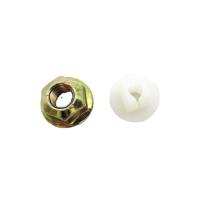 China Color Zinc Carbon Steel Hexagon Flange Lock Nut CQ32606 Standard Size for Diesel Truck for sale