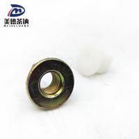 China Color Zinc Carbon Steel Hexagon Flange Lock Nut CQ32606 Standard Size for Diesel Truck for sale
