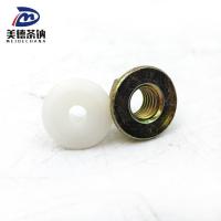 China Color Zinc Carbon Steel Hexagon Flange Lock Nut CQ32606 Standard Size for Diesel Truck for sale