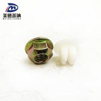 China Color Zinc Carbon Steel Hexagon Flange Lock Nut CQ32606 Standard Size for Diesel Truck for sale