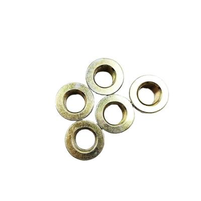 China Hexagon Flange Lock Nut for FAW Truck Carbon Yellow Galvanized Steel Standard T32716T for sale
