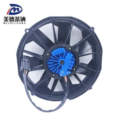 China Black Brushless Condenser Fan Radiator Fan 24V 1300-81-00880 for Zhongtong Bus for sale