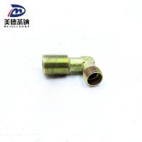 China FAW Oil Filter Threaded Joint Carbon Steel Elbow Connector Chassis 3513407-D814 for sale