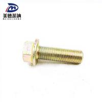 China Hexagon Flange Bolts Screw Hex Flange Head Cap Standard Size M10 M12 for Heavy Truck for sale
